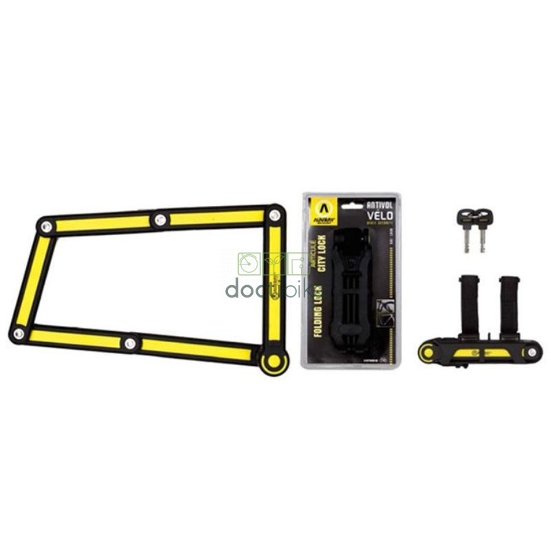 CITY LOCK" articulated anti-theft lock 85cm with bracket